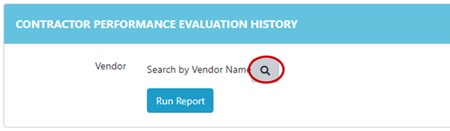View Contractor Performance Evaluation